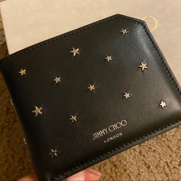 Jimmy Choo | Bags | Jimmy Choo Albany Star Leather Bifold Wallet | Poshmark